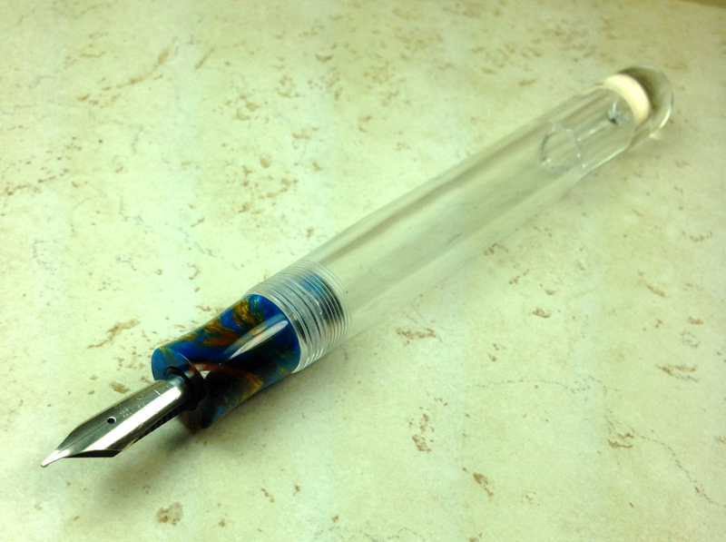 Custom Eyedropper Set, Flat No-Roll Side, in Clear Acrylic, Molten ...