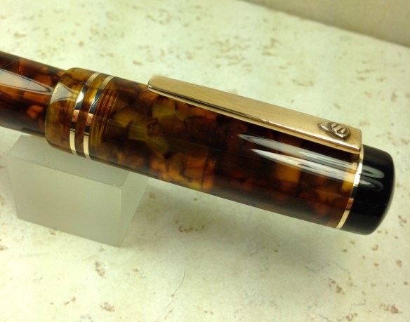 Exemplar in Illuminated Amber Tortoise & Black Acrylics – Large ...