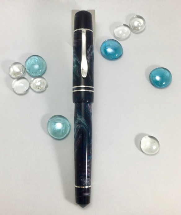 Master Scrivener in Abalone Lava Explosion – Medium | Scriptorium Pens