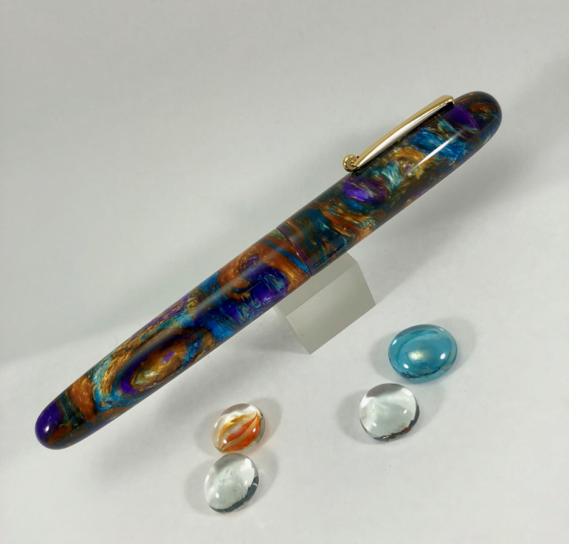 Zephyr in Fire Nebula Lava Explosion – Large | Scriptorium Pens