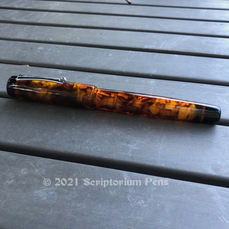 Exemplar in Illuminated Amber Tortoise & Black Acrylic – Medium ...