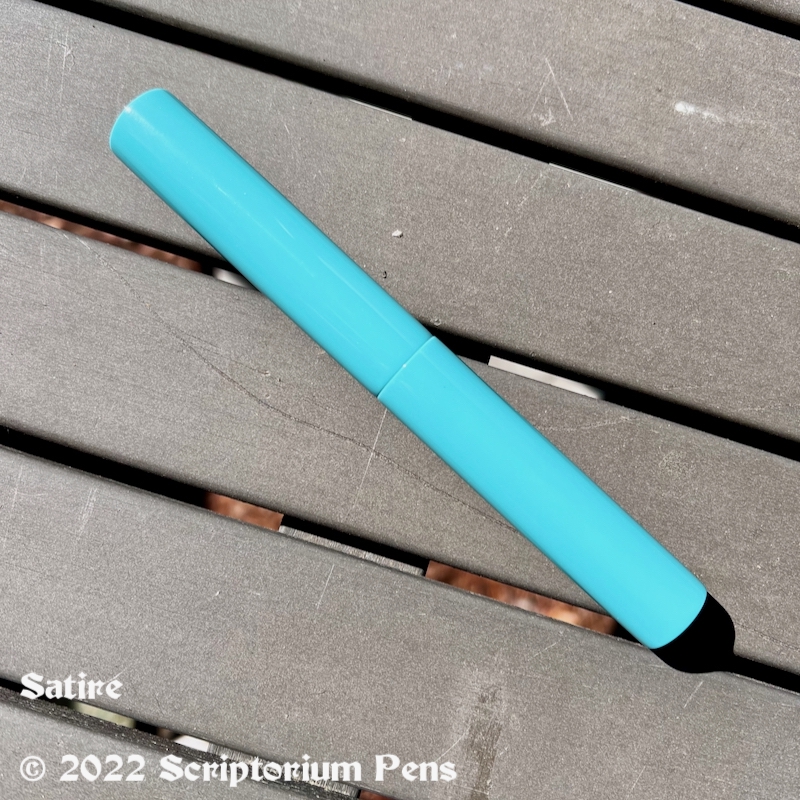 Satire in Sea Green with Bock #8 Nib – Large | Scriptorium Pens