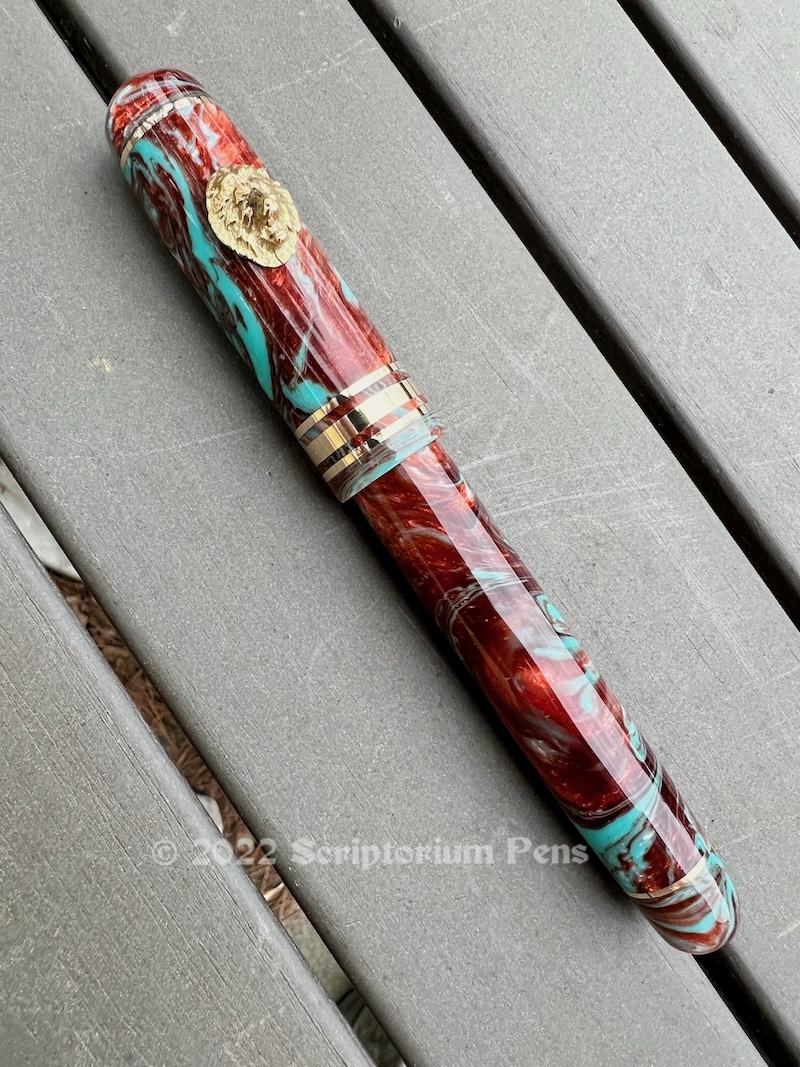 Bard in Ancient Bronze with Gold Lion’s Head Rollstop – Large ...