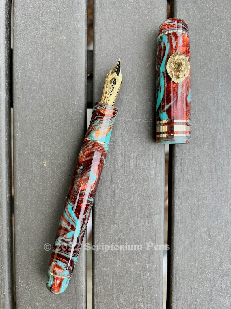 Bard in Ancient Bronze with Gold Lion’s Head Rollstop – Large ...