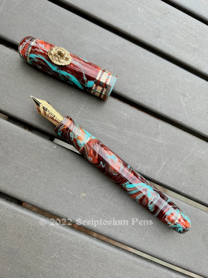 Bard in Ancient Bronze with Gold Lion’s Head Rollstop – Large ...