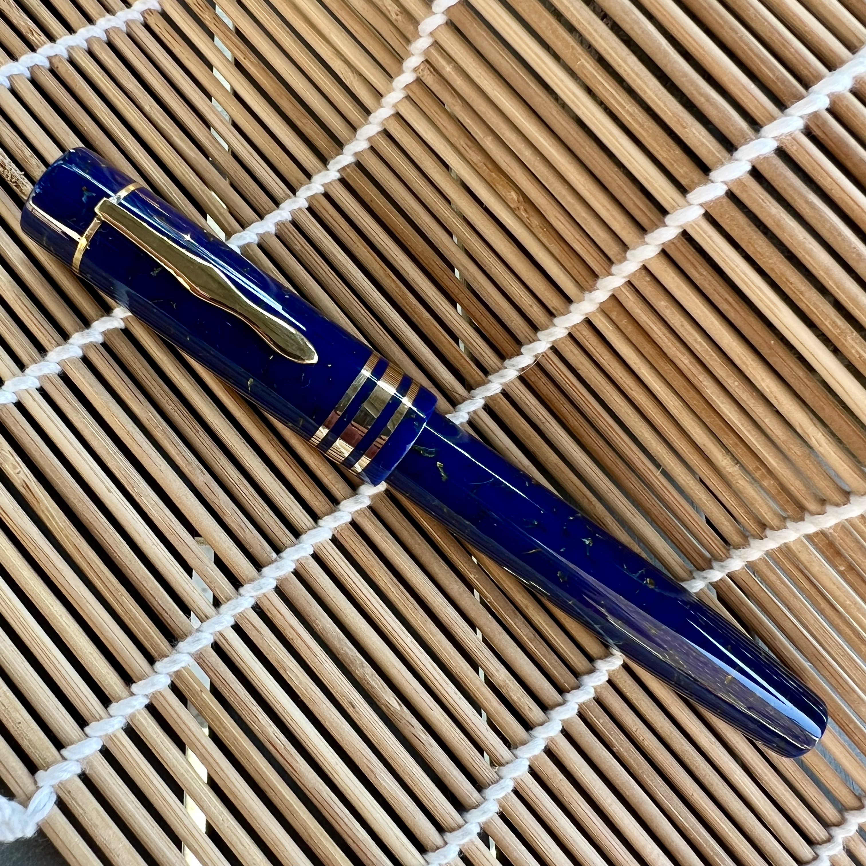 Custom MB 139 Style in Conway Stewart Lapis Blue and Black Acrylic with ...